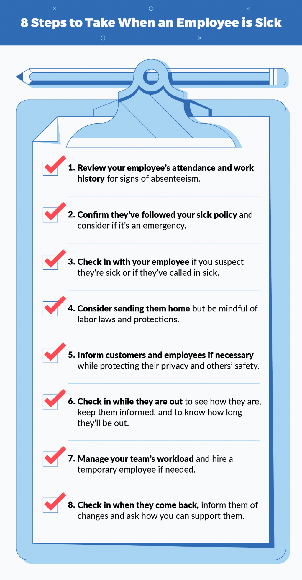 Small Business Guide to Helping Sick Employees | JW Surety Bonds